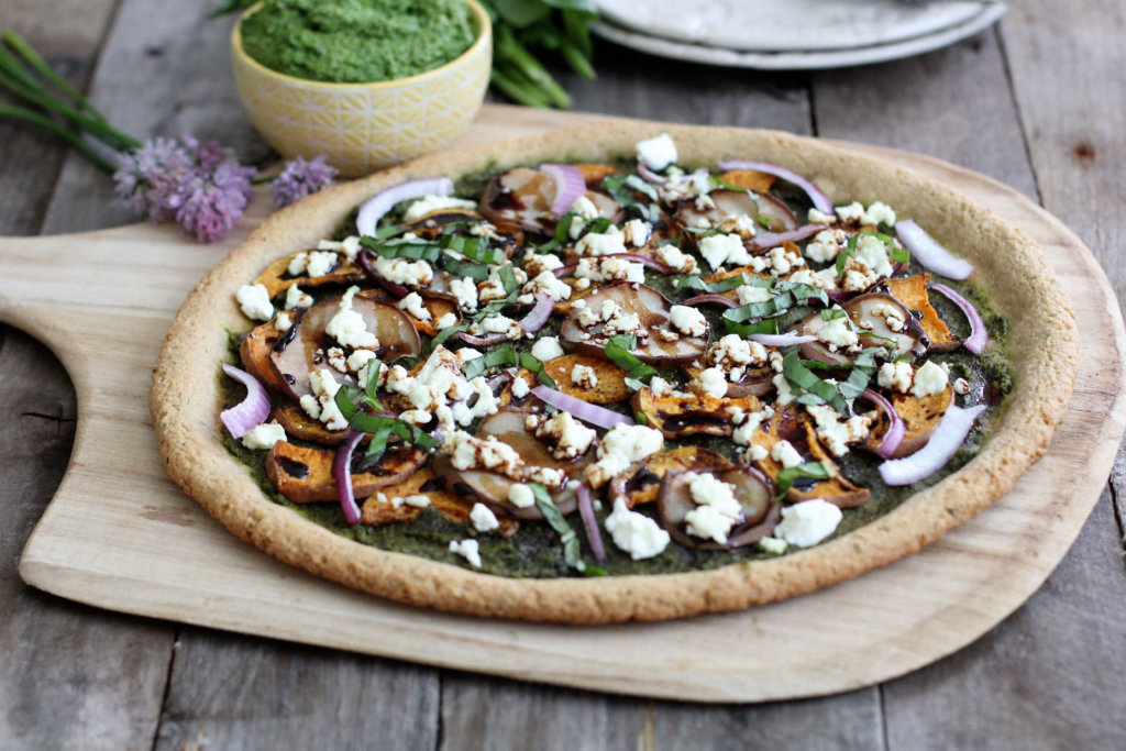 Simple Mills Grain Free Kale Pesto Pizza — Jessi's Kitchen