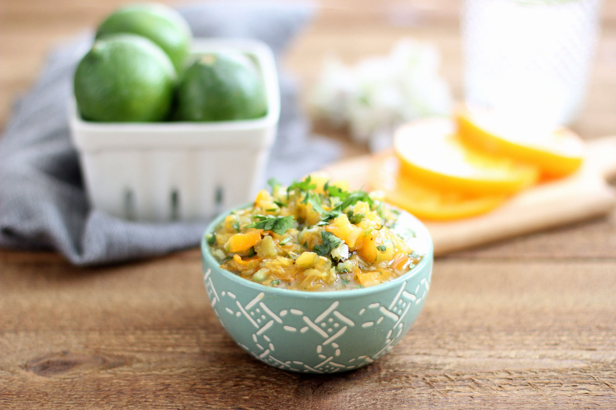 Grilled Leek and Roasted Bell Pepper Salsa — Jessi's Kitchen