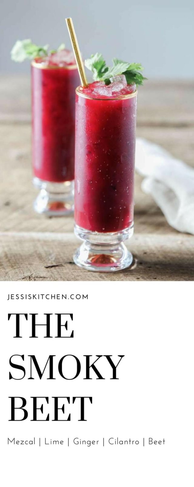 The Smoky Beet {Beet, Mezcal, Lime, Lemon, Ginger, Cilantro} — Jessi's ...